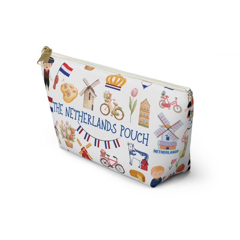 Netherlands Travel Pouch: Holland Landmarks Cosmetic Bag - Etsy