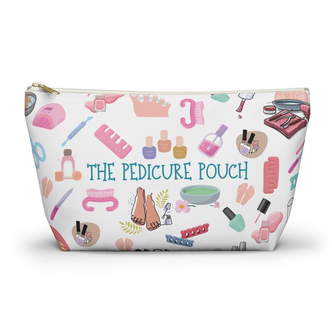 Pedicure Essentials Pouch Nail Accessory Organizer Travel Bag ...