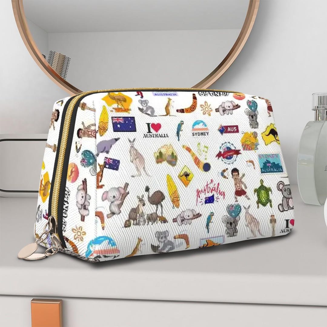 The Australian Makeup Bag, Large Utility Bag - Etsy