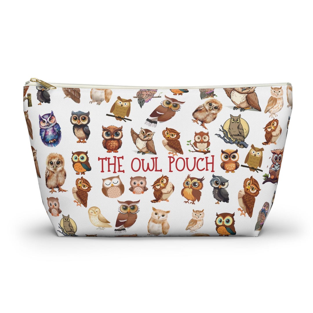 The Owl Pouch Utility Pouch Travel Bag Owl Makeup Cosmetic Bag Gift for ...