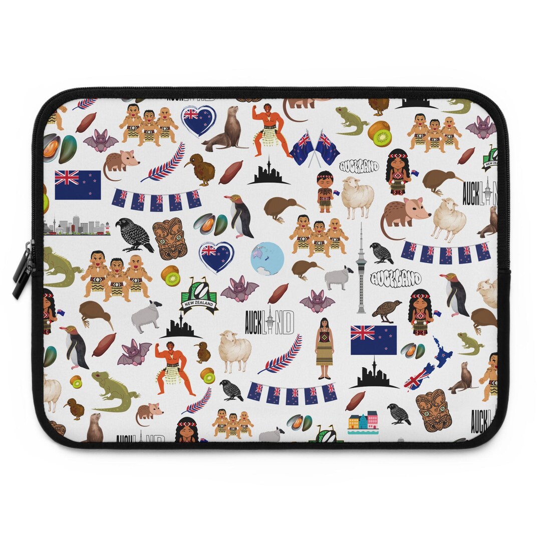 New Zealand Laptop Sleeve - Kiwi Gift, Maori Culture, Travel ...