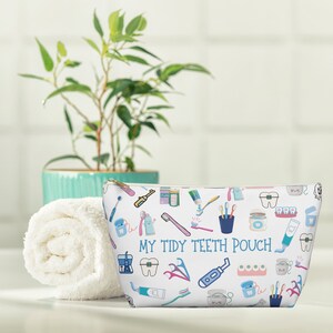 My Teeth Pouch, Toothpaste Teeth Case Travel-friendly Ortho Organizer ...