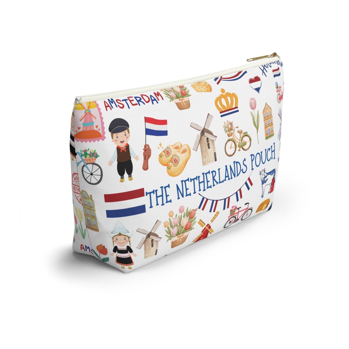 Netherlands Travel Pouch: Holland Landmarks Cosmetic Bag - Etsy