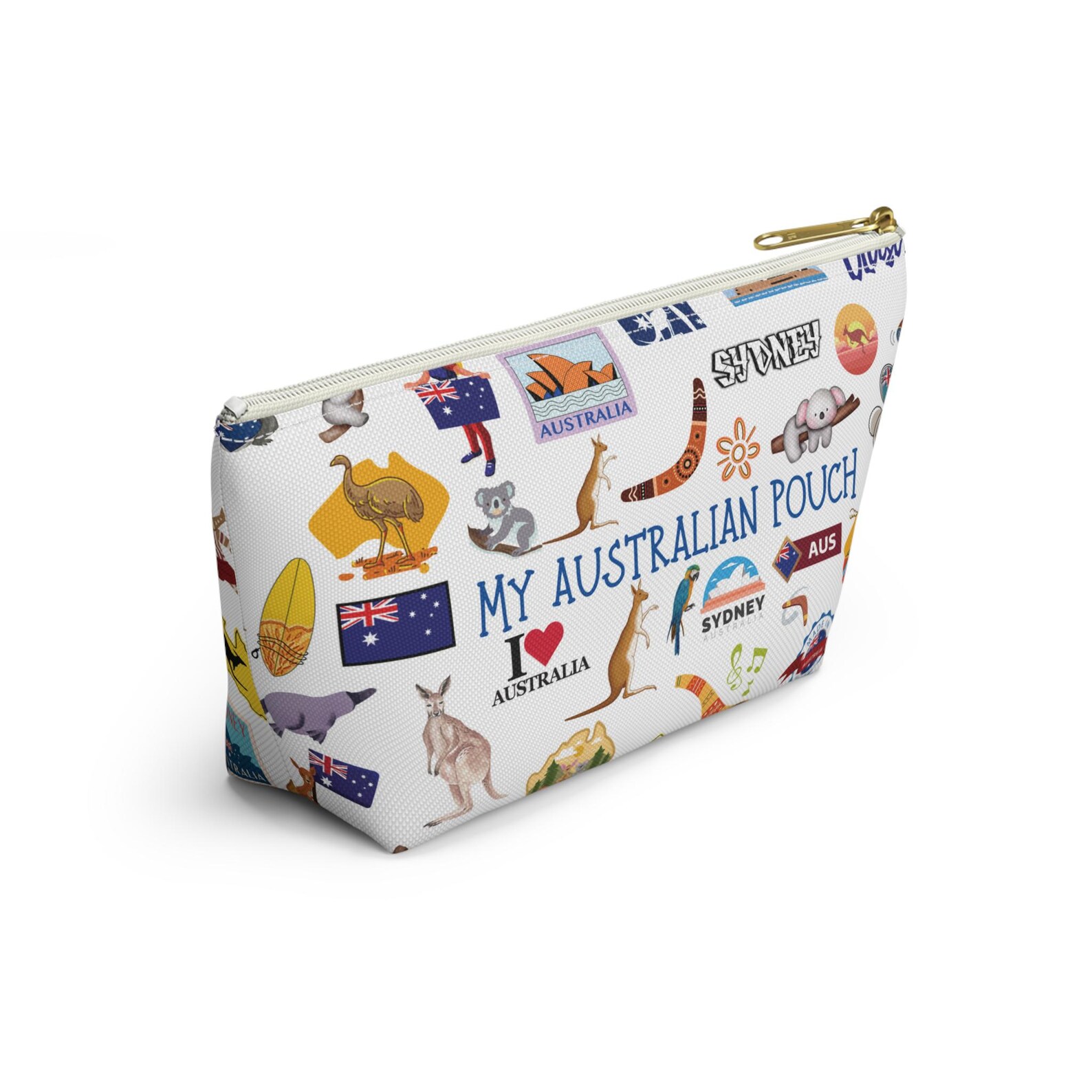 Australian Landmarks Utility Pouch: Travel Cosmetic Bag - Etsy