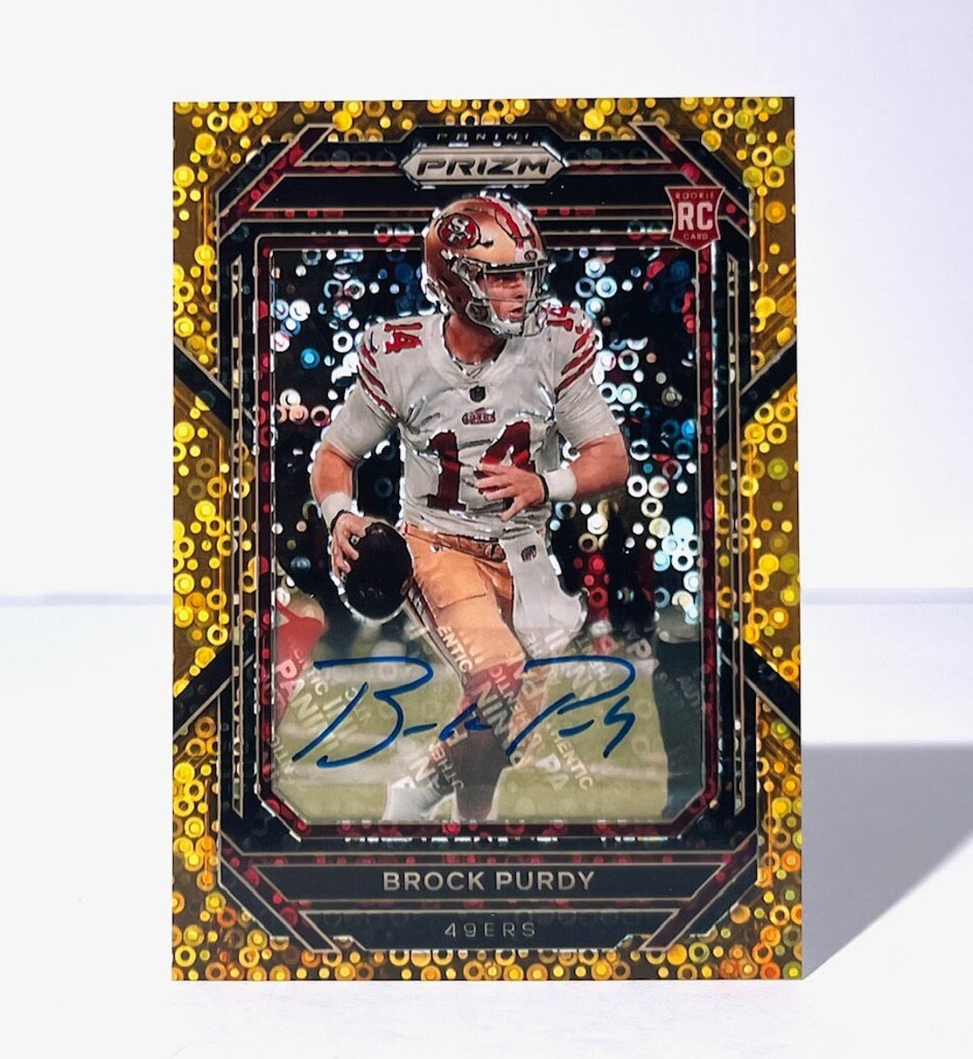 2022 Prizm No Huddle Gold Brock Purdy Auto Rookie /10 Custom Sports ...