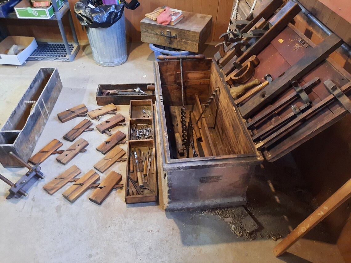 Vintage Woodworkers Tool Chest - Etsy