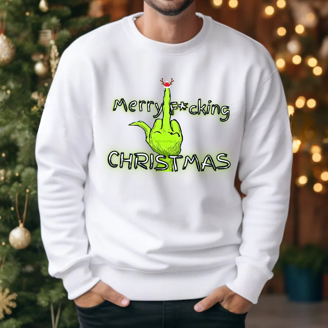 Merry Christmas Grinch Jumper the Grinch Sweatshirt. Funny Christmas ...