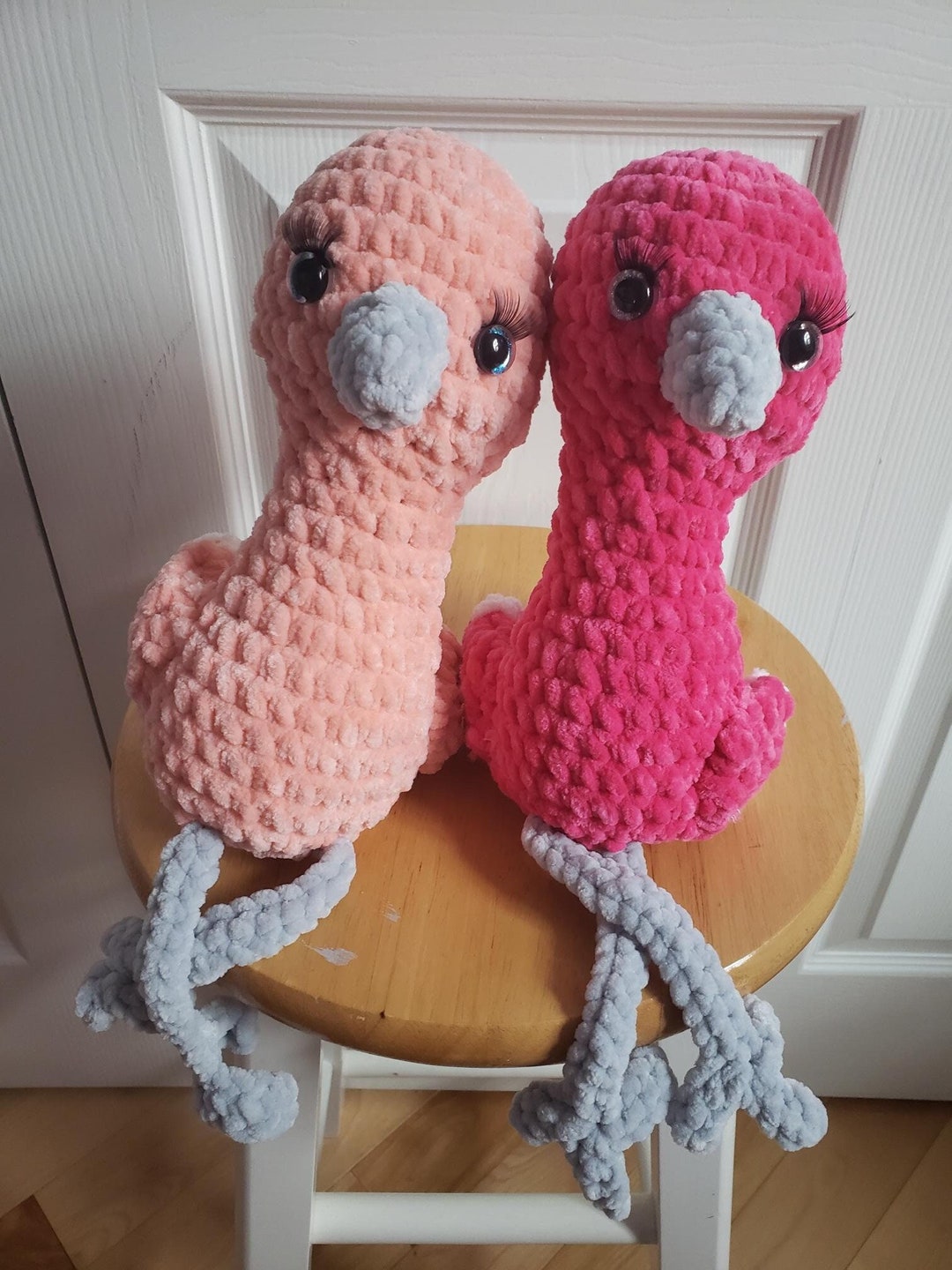 Plush Crochet Flamingos - Etsy