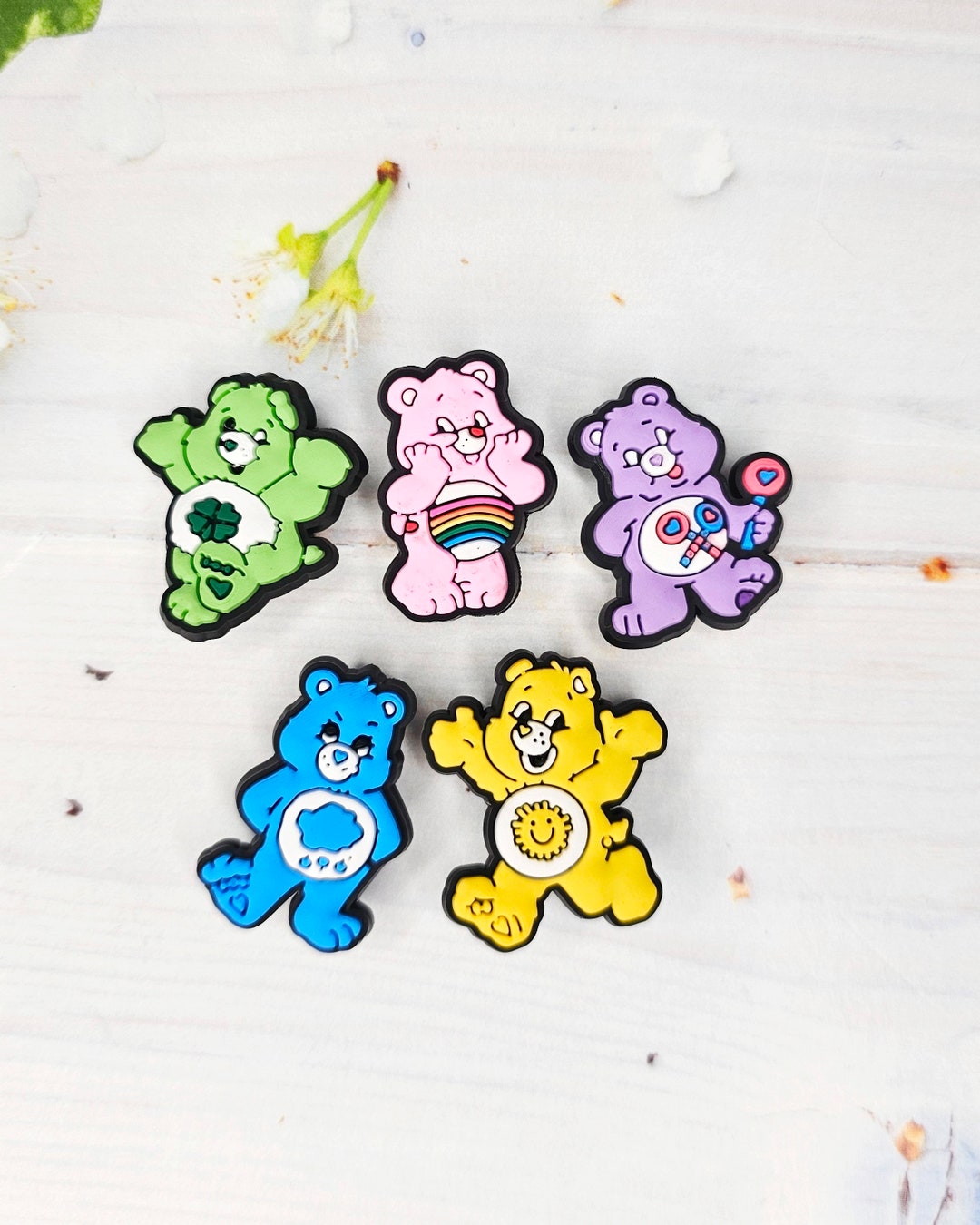 Care Bear Croc Charms, Jibbitz, Charms, Shoe Charms, Teddy Bear, Girly ...