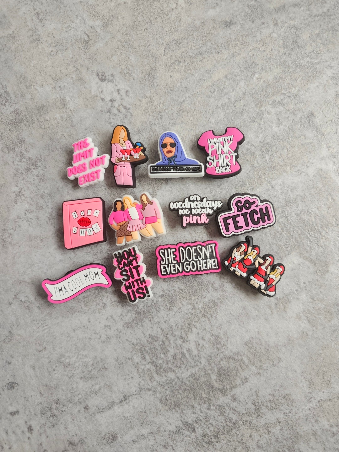 Mean Girly Croc Charms 90s Decorative Shoe Charms for Crocs Fashionable ...