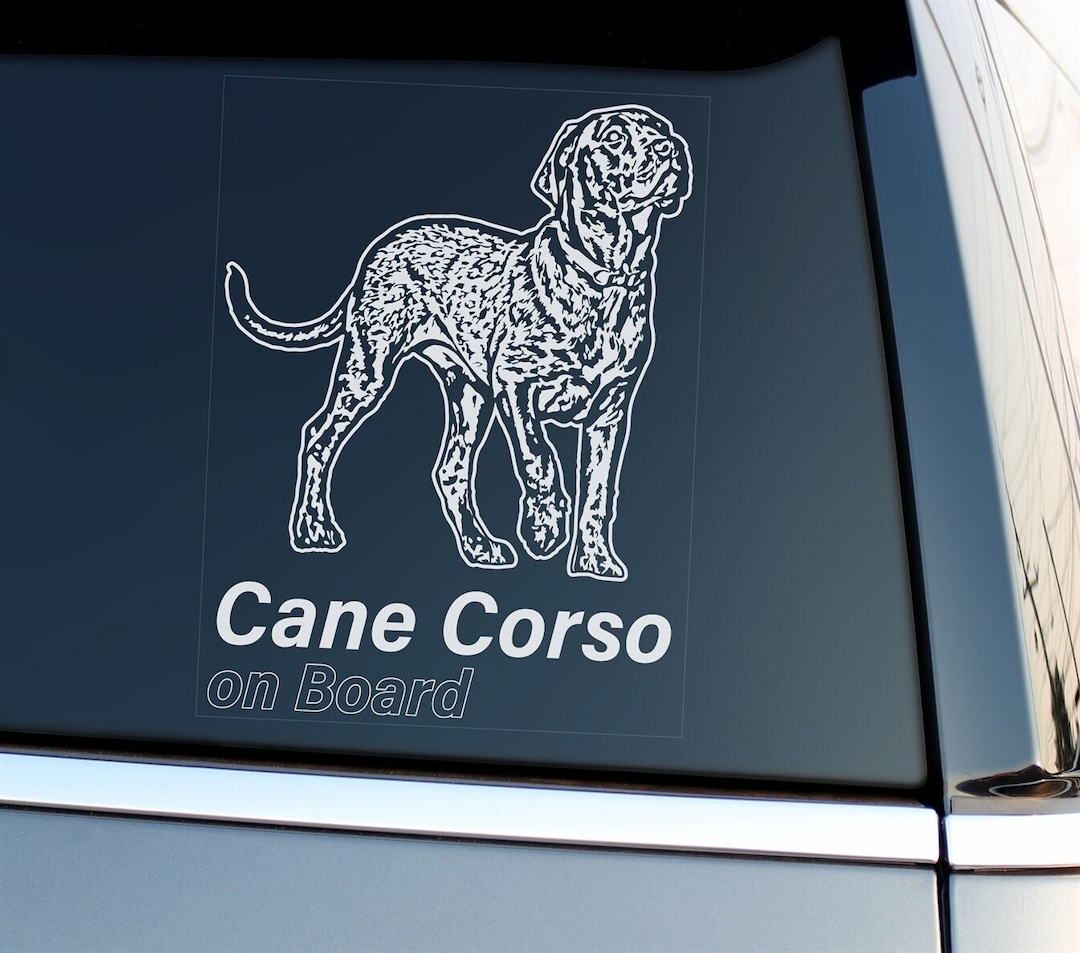 Cane Corso Sticker Car Window Sticker Cane Corso Decal - Etsy