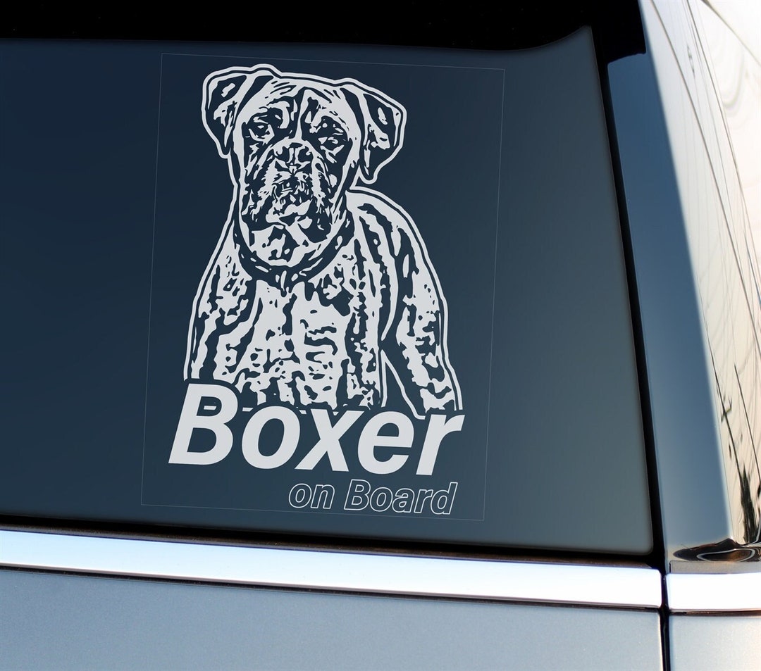 Boxer Decal Car Window Decal Boxer Sticker - Etsy