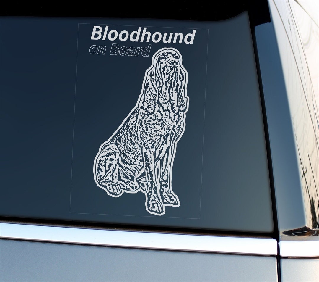 Bloodhound Decal Car Window Decal Bloodhound Dog Sticker - Etsy