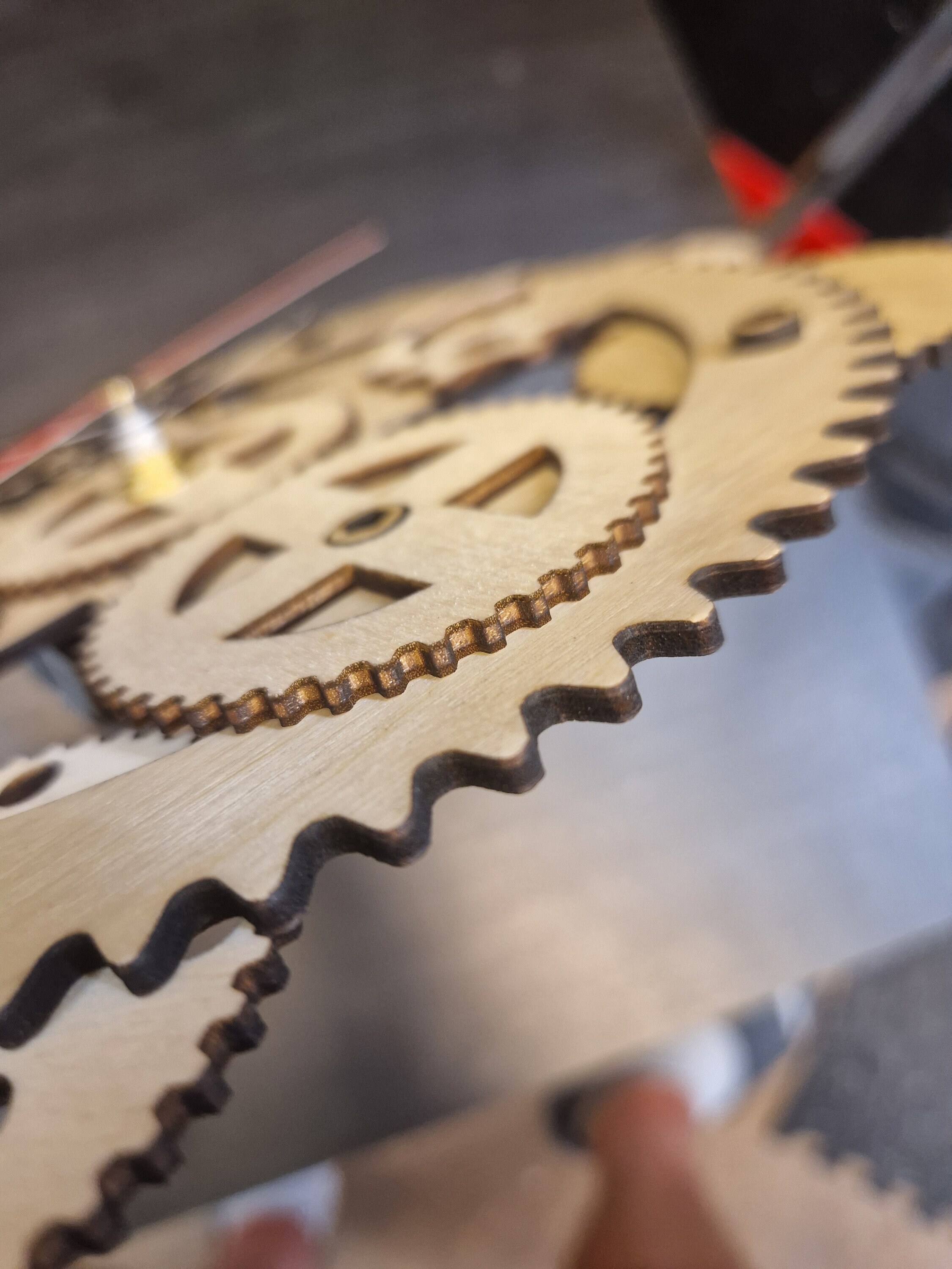 The Cog Clock. Steampunk Clock. Wooden Clock. Laser Cut. Unique. Clock ...