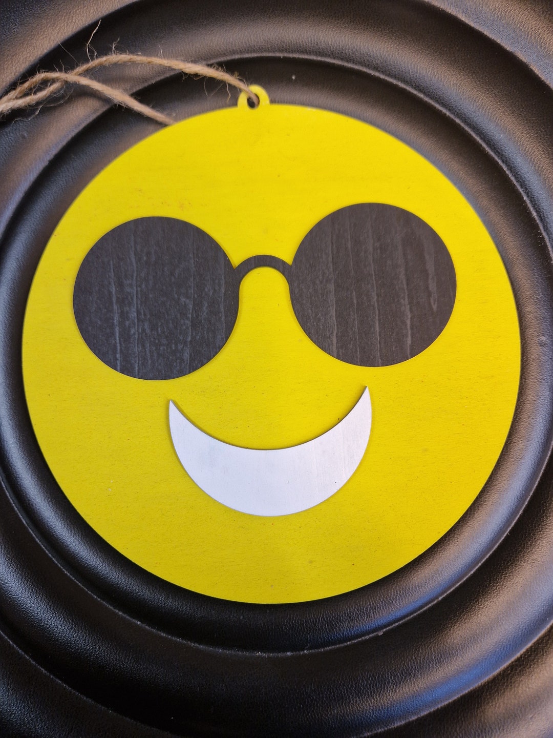 Smiley Summer Wall Hanging Trinket. Brightly Colored Summer Smiley Face ...
