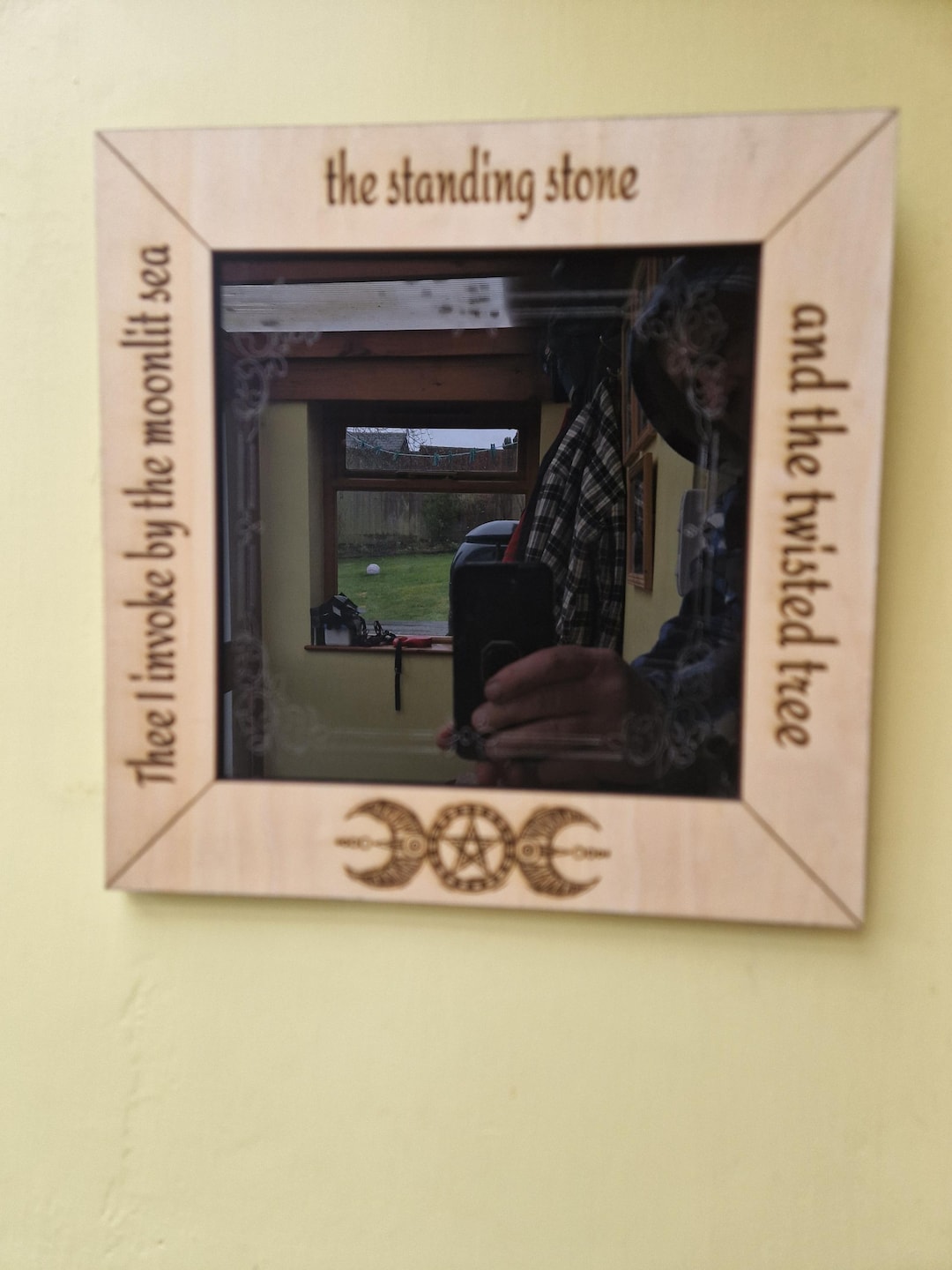 Black Scrying Mirror Witches Mirror Spell Mirror Pagan Wiccan ...