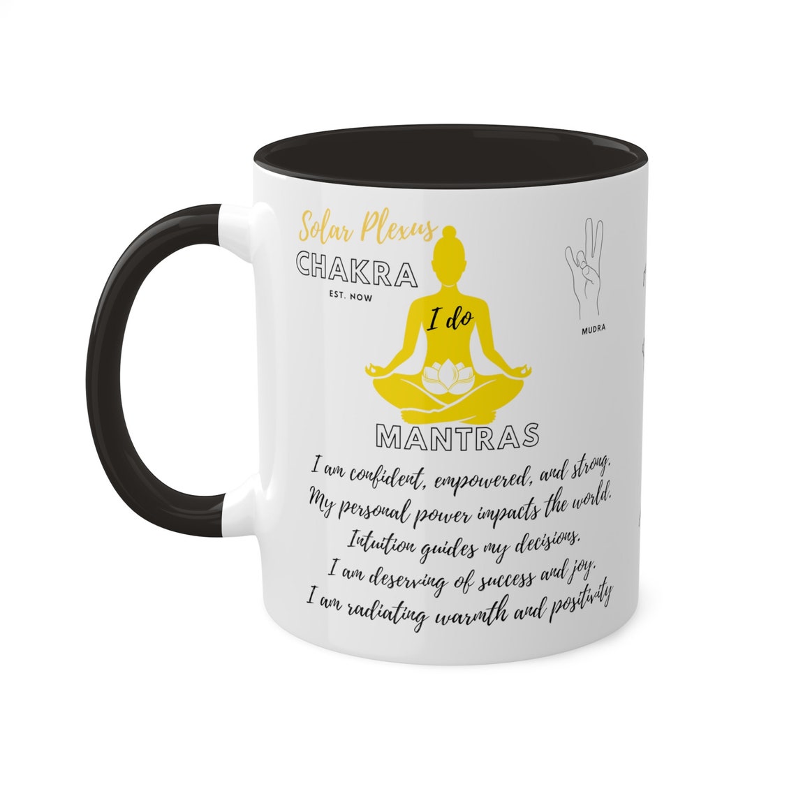 Solar Plexus Chakra Mug. Infused With Confidence. Sip With Intention ...