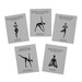 Zen Asana: Yoga Pose Inspiration Cards. Set ONE. Multi-design Greeting ...