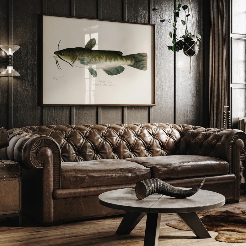 Freshwater Fish Wall Print Set Lake Home Decor Printable Wall Art Man ...