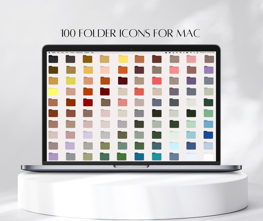 Folder Icons Mac File Icons Aesthetic Desktop Icons Bundle Computer ...
