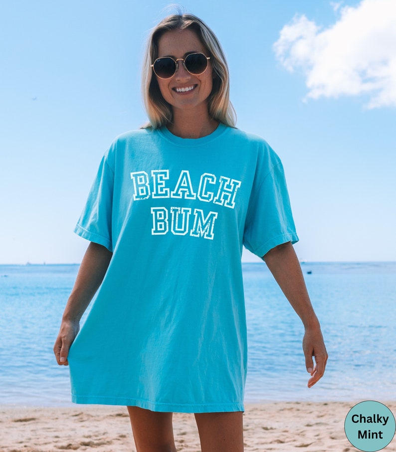 Beach Bum Summer Beach Vacation Comfort Colors Shirt,trendy Beachbum ...