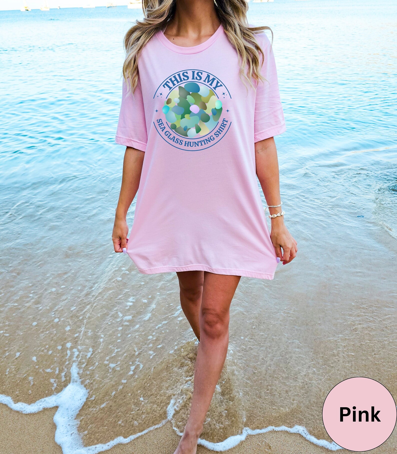 Sea Glass Shirt,this is My Sea Glass Hunting T Shirt,sea Glass Summer ...
