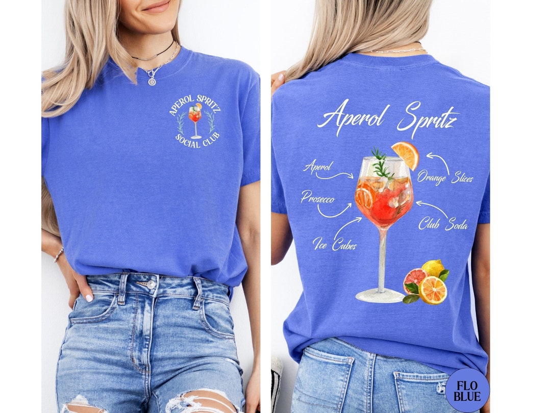 Aperol Spritz Comfort Colors Summer Beach Vacation Shirt,social Club ...