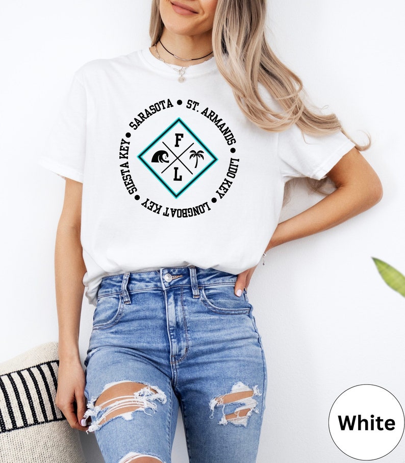 Sarasota Siesta Key Lido Key Longboat Key Comfort Colors Summer Beach ...