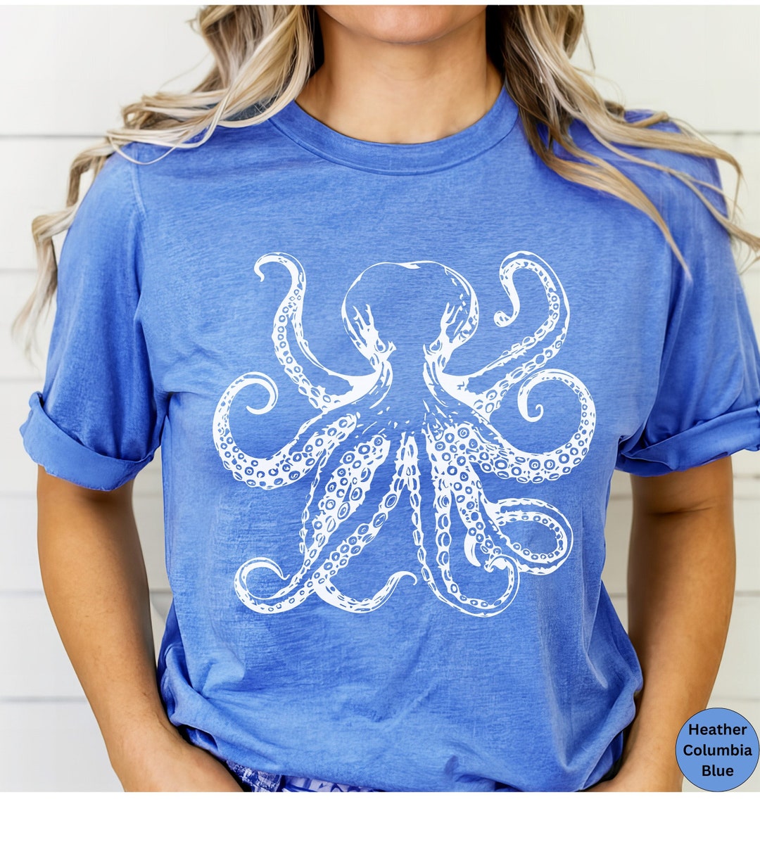 Octopus Summer Beach Vacation Shirt,trendy Octopus Tshirt,octopus Gift ...