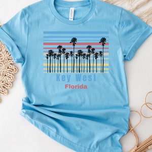 Key West Trendy Retro Tshirt for Women, Key West Beach Vacation ...