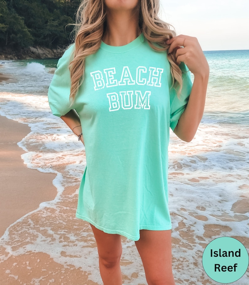 Beach Bum Summer Beach Vacation Comfort Colors Shirt,trendy Beachbum ...