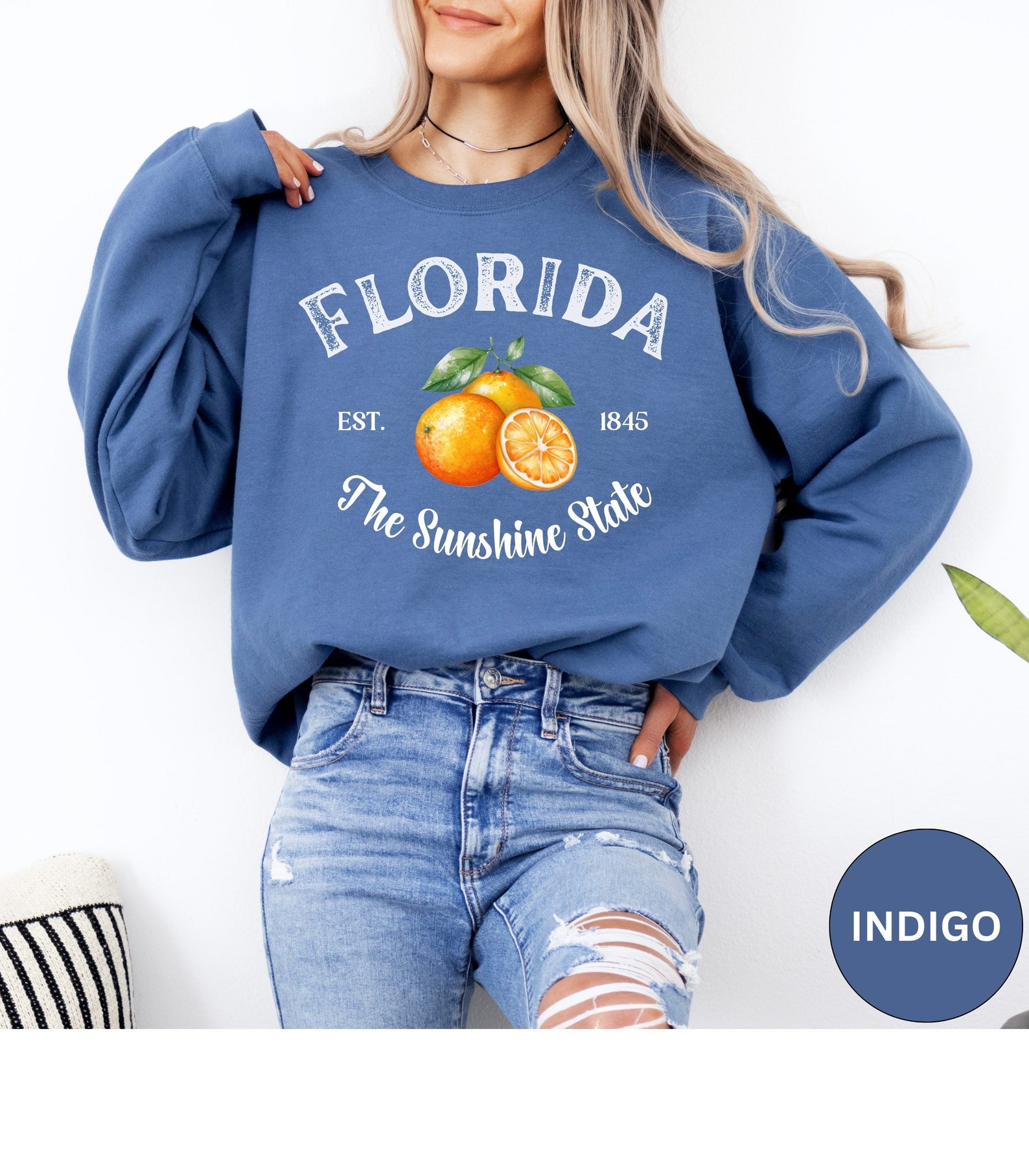 Retro Florida Sweatshirt, Aesthetic Sweatshirt, Beach Crewneck, Florida ...
