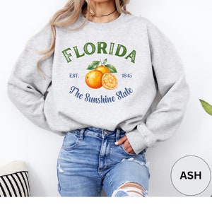 Retro Florida Sweatshirt, Aesthetic Sweatshirt, Beach Crewneck, Florida ...