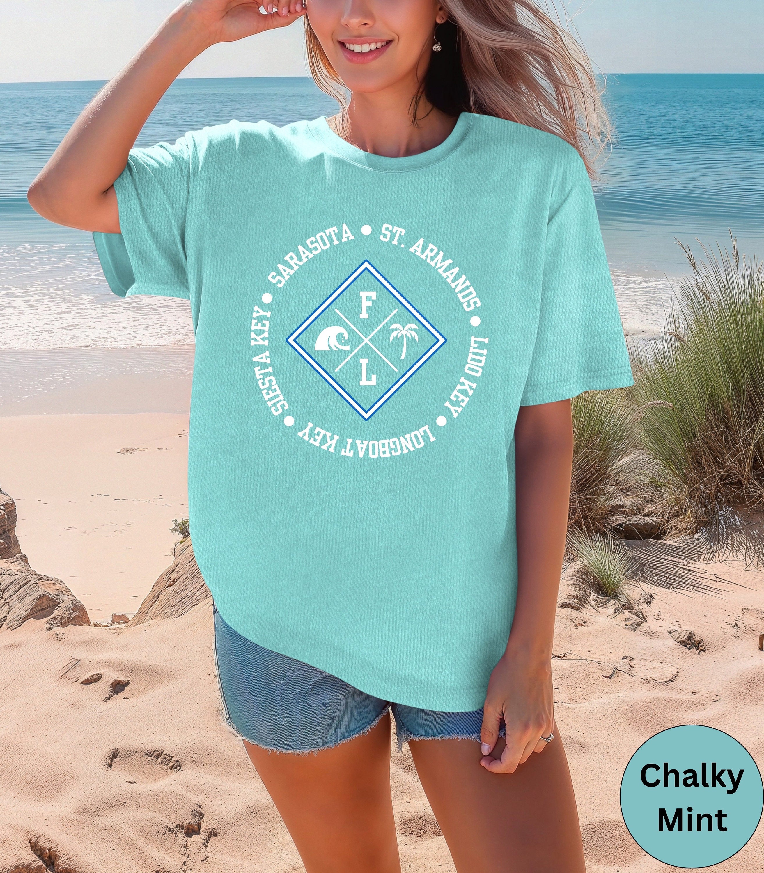 Sarasota Siesta Key Lido Key Longboat Key Comfort Colors Summer Beach ...