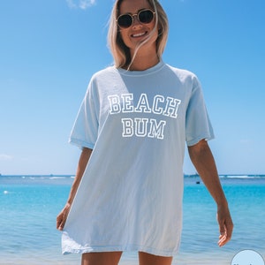 Beach Bum Summer Beach Vacation Comfort Colors Shirt,trendy Beachbum ...
