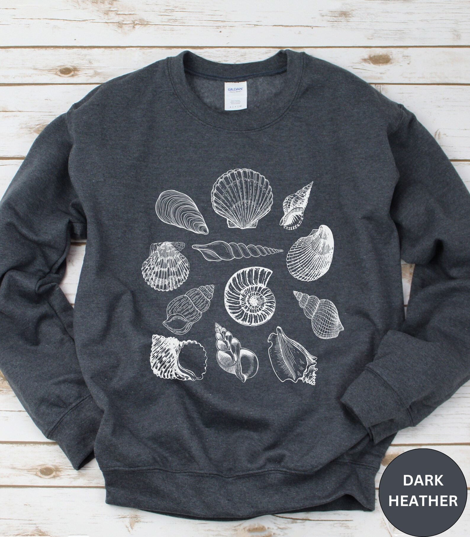 Seashell Summer Beach Vacation Crewneck Sweatshirt,sea Shell Sweater ...