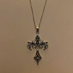 Cyber Sigilism Cross Necklace - Etsy