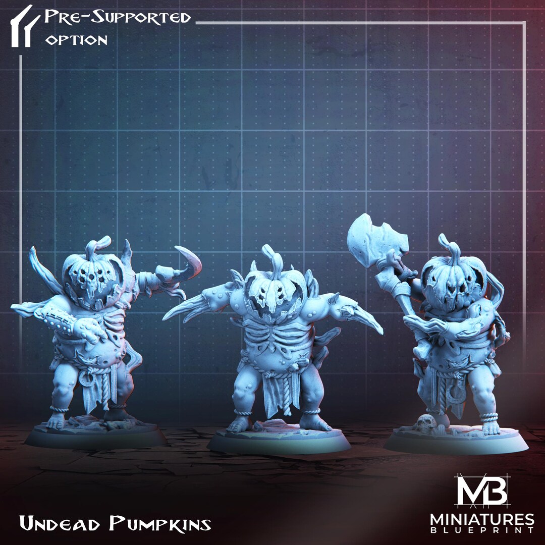 Undead Pumpkins - Miniatures Blueprint: Graveyard Haunters | Minions ...