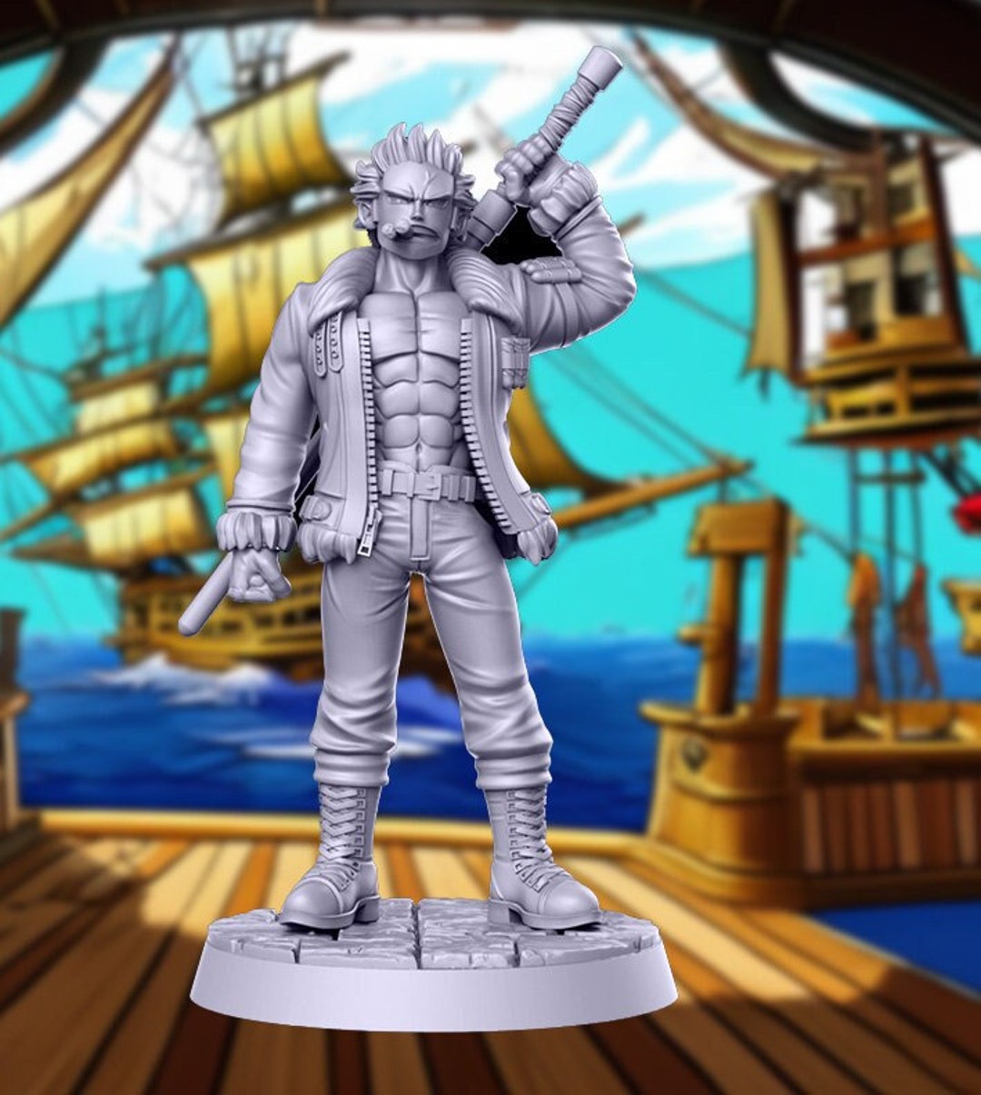 Smoker One Piece: RN Estudio January 2024 Marine Pirate Villain Boss ...