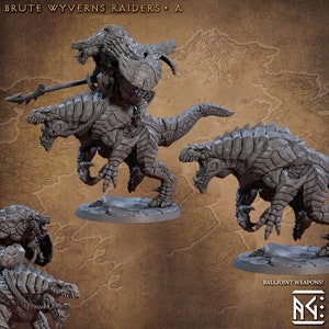 Brute Wyvern Riders- Frostheart Lizardmen: Jan 2023 Artisan Guild 45 ...