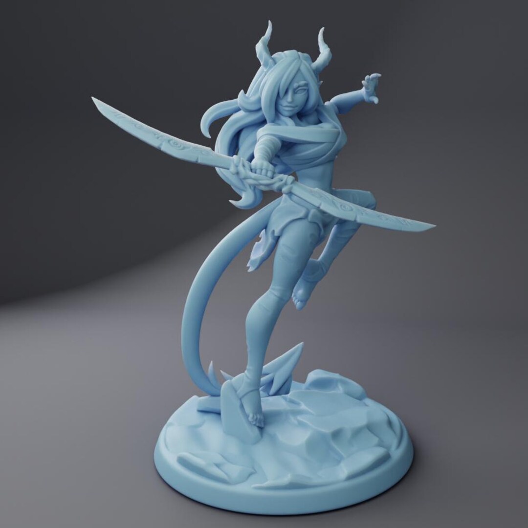 Neferit, Tiefling Reforged - Twin Goddess Miniatures August 2024 | Ranger| Bow| Adventurer| DND ...