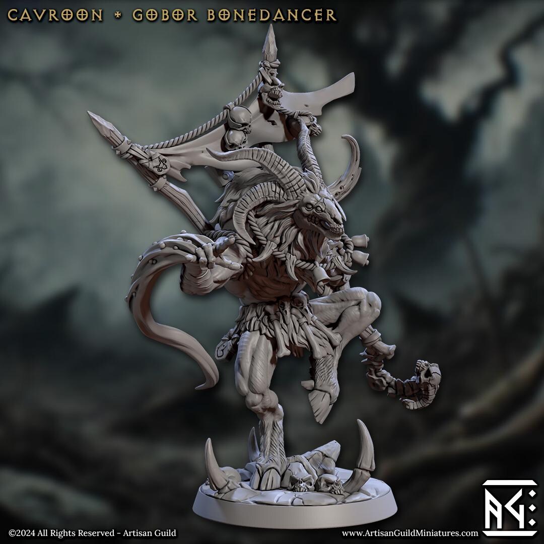 Cavroon, Gobor Bonedancer- Rise of the Beastmen: Oct '24 Artisan Guild ...