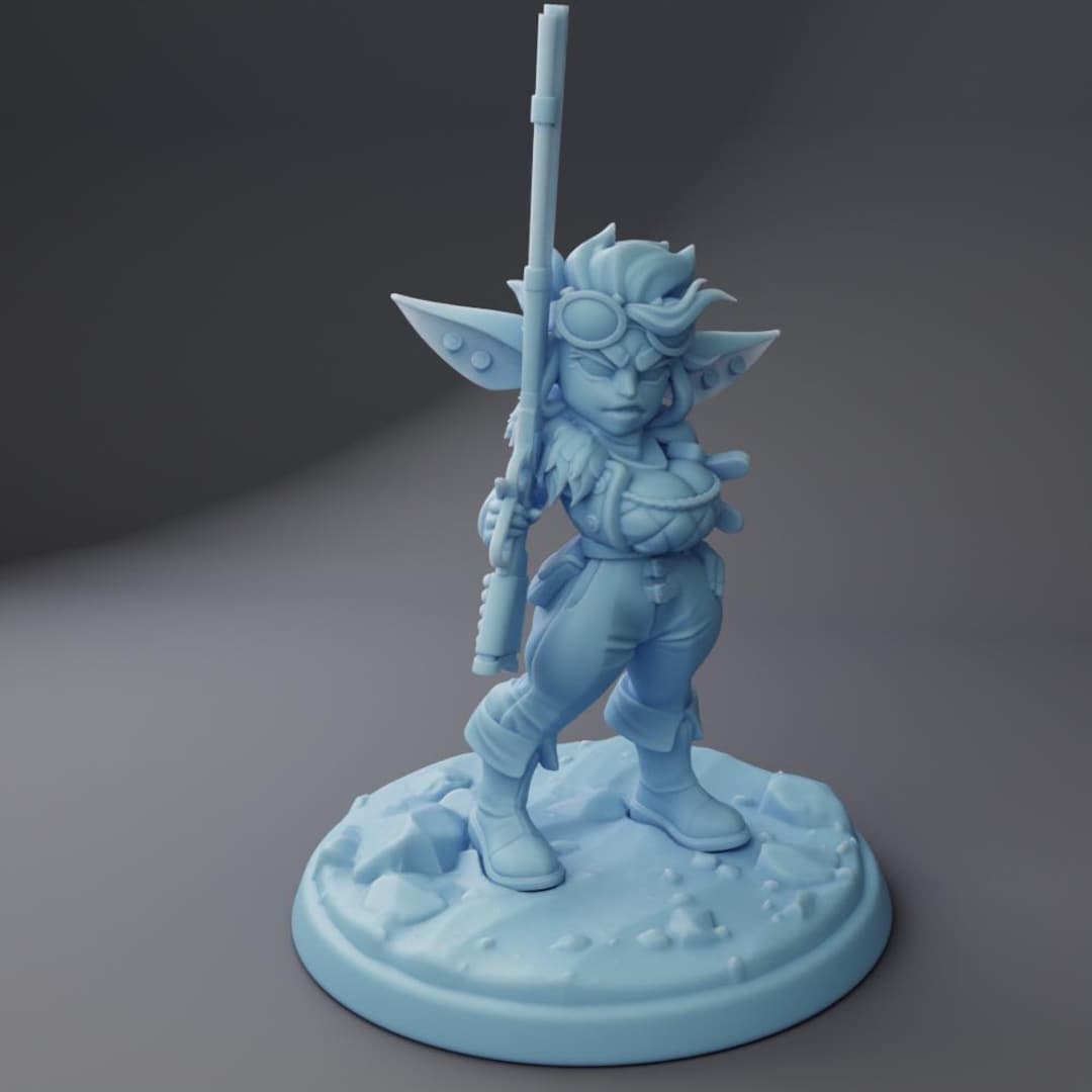Quinn the Goblin- Twin Goddess Miniatures November 2024 | Artificer | Gunslinger | Sniper ...