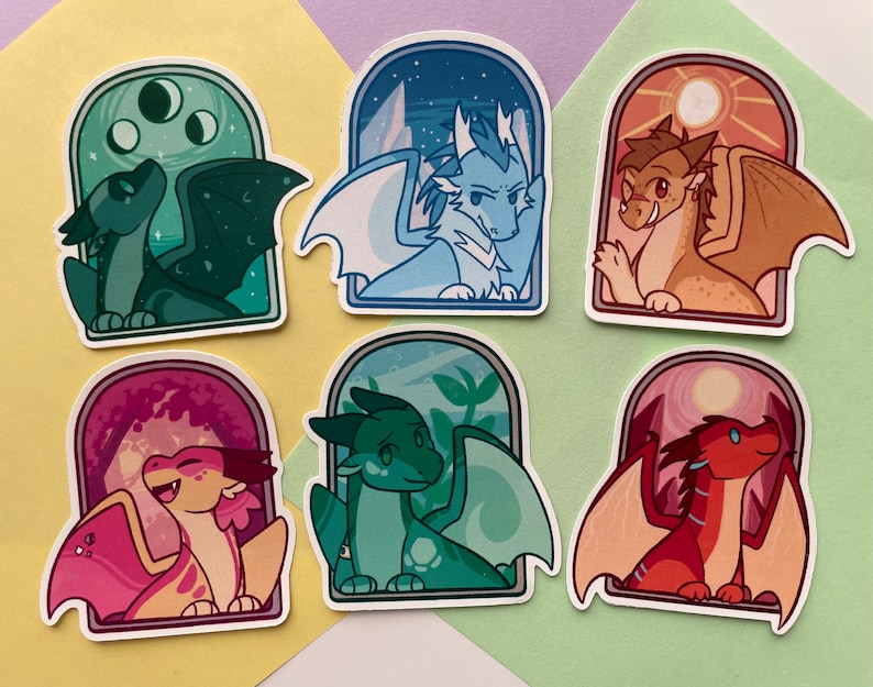 Wings of Fire || Arc 2 Character Stickers - Etsy