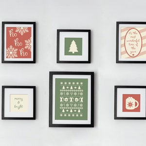 Muted Christmas Wall Decor Printable DIGITAL DOWNLOAD - Etsy