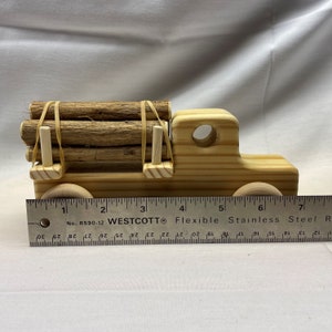 Children's Wood Little Toy Log Truck - Etsy