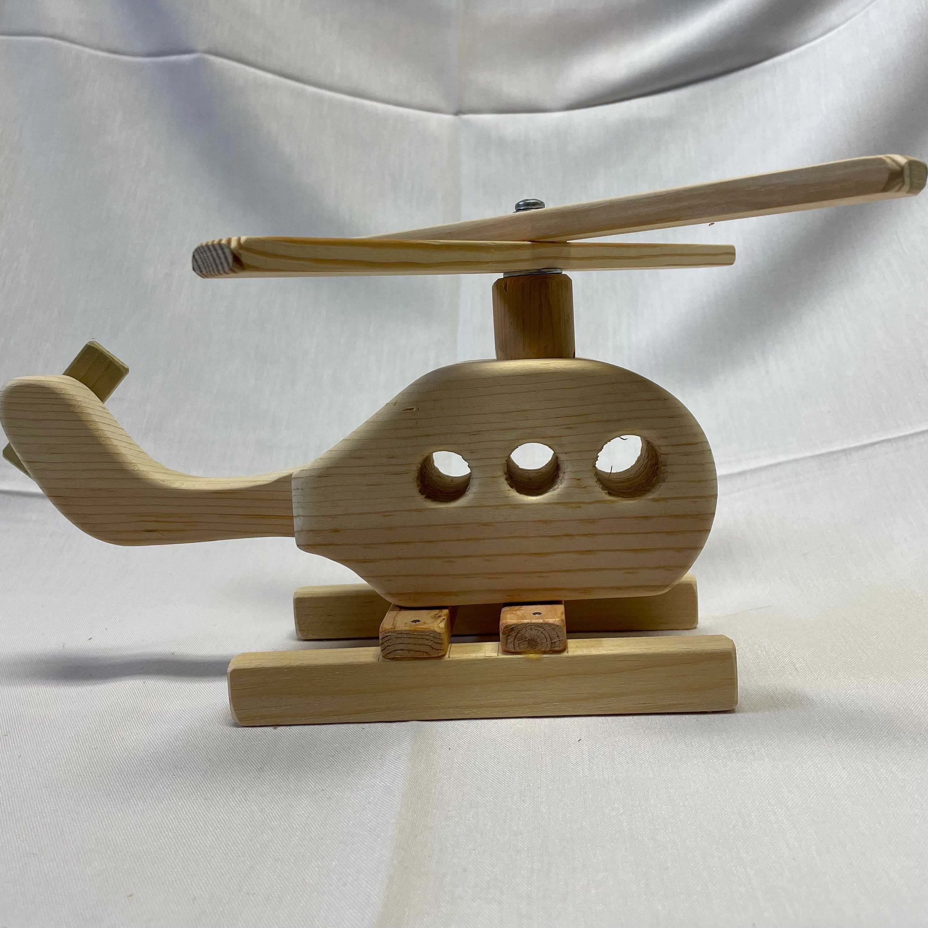 Large Wood Toy Helicopter Airplane Huey Style - Etsy