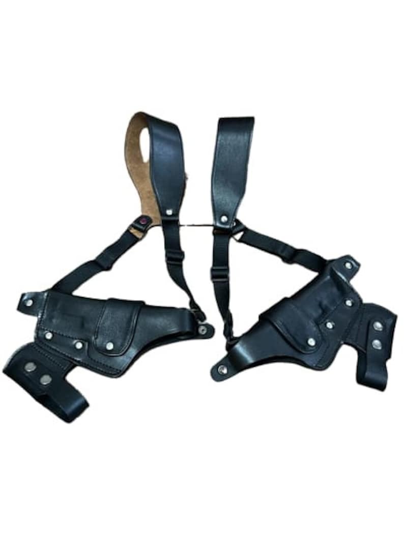 Custom Made Double Gun Leather Shoulder Holster for All Gun Model - Etsy