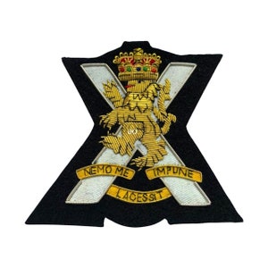 Royal Regiment of Scotland Wire Embroidered Bullion Blazer Badge ...