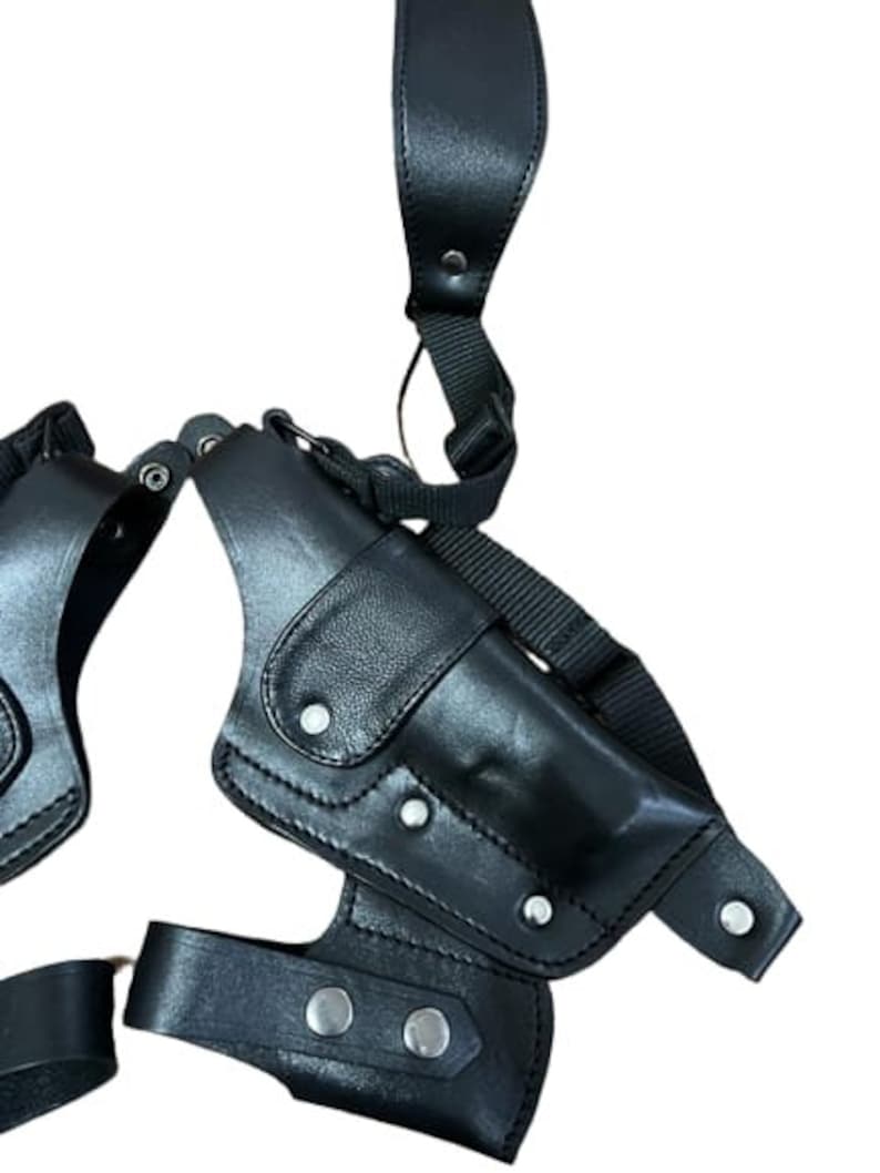Custom Made Double Gun Leather Shoulder Holster for All Gun Model - Etsy